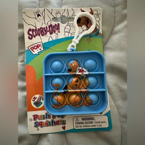 Accessories | Scooby Doo Blue Push Pop Squishers Key Chain New | Poshmark